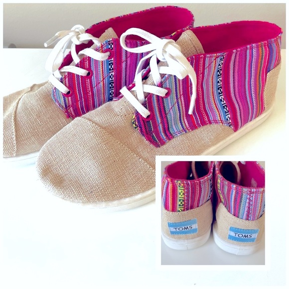 Toms | Shoes | New Toms Desert Aztec Boho High Top Shoe Size Youth 6 Or ...